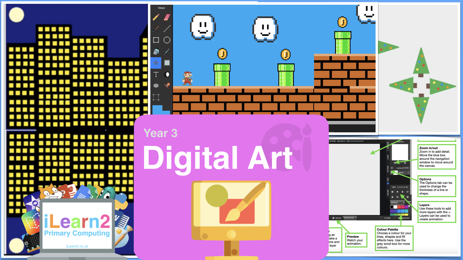 Preview - Year 3 Digital Art - iLearn2 | Primary Computing. Made Easy.