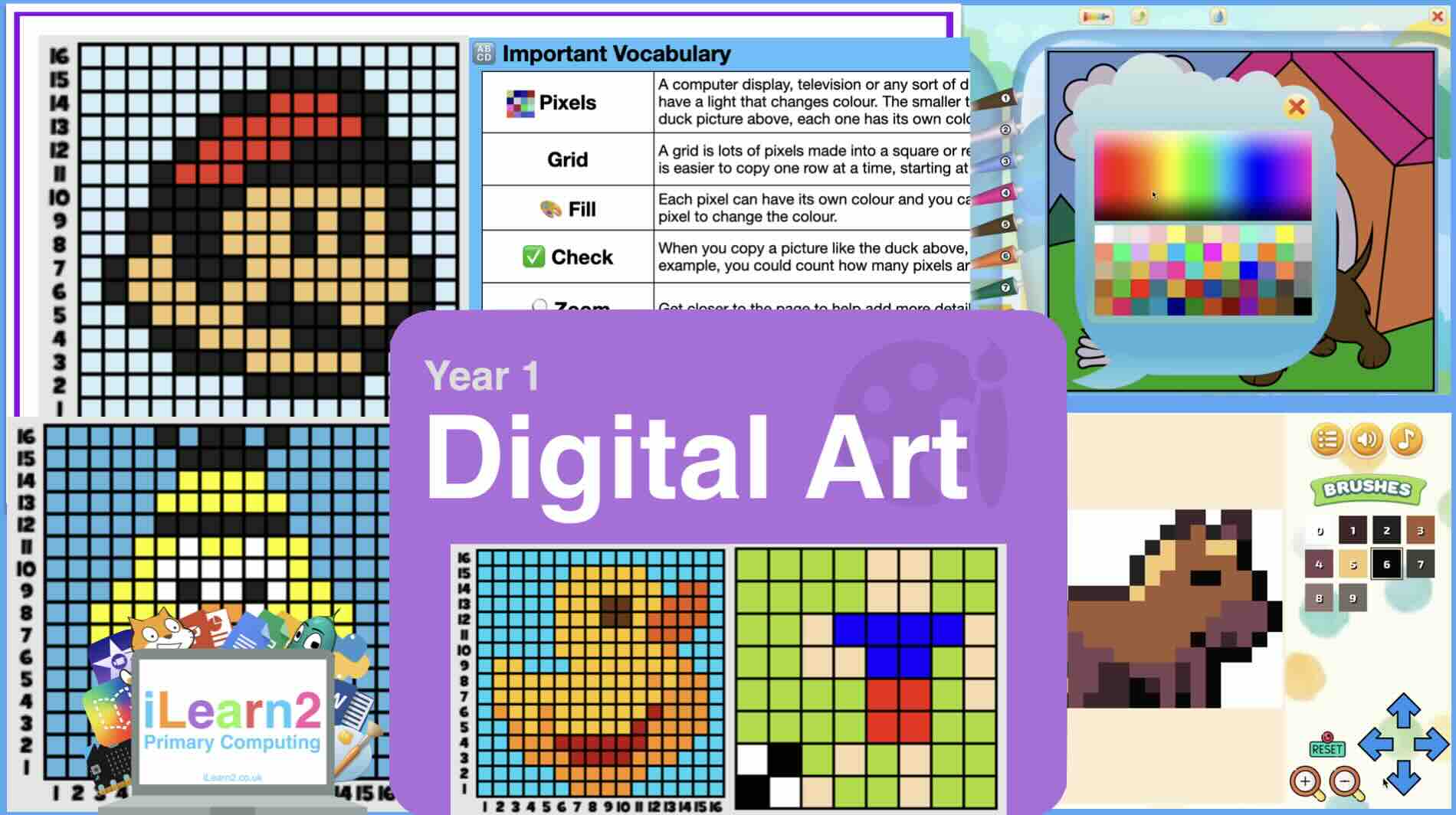 Preview - Year 1 Digital Art - iLearn2 | Primary Computing. Made Easy.